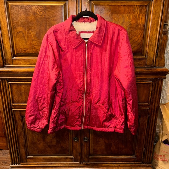 Blair | Jackets & Coats | Vintage Blair Womens Vibrant Red Fur Lined ...